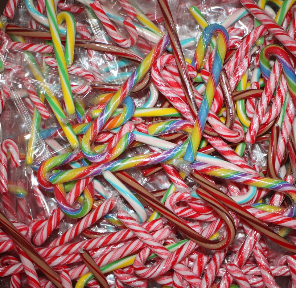 Fruit Candy Canes Assorted Hard Flavors *** BULK *** U-Choose 2 - 8 ...