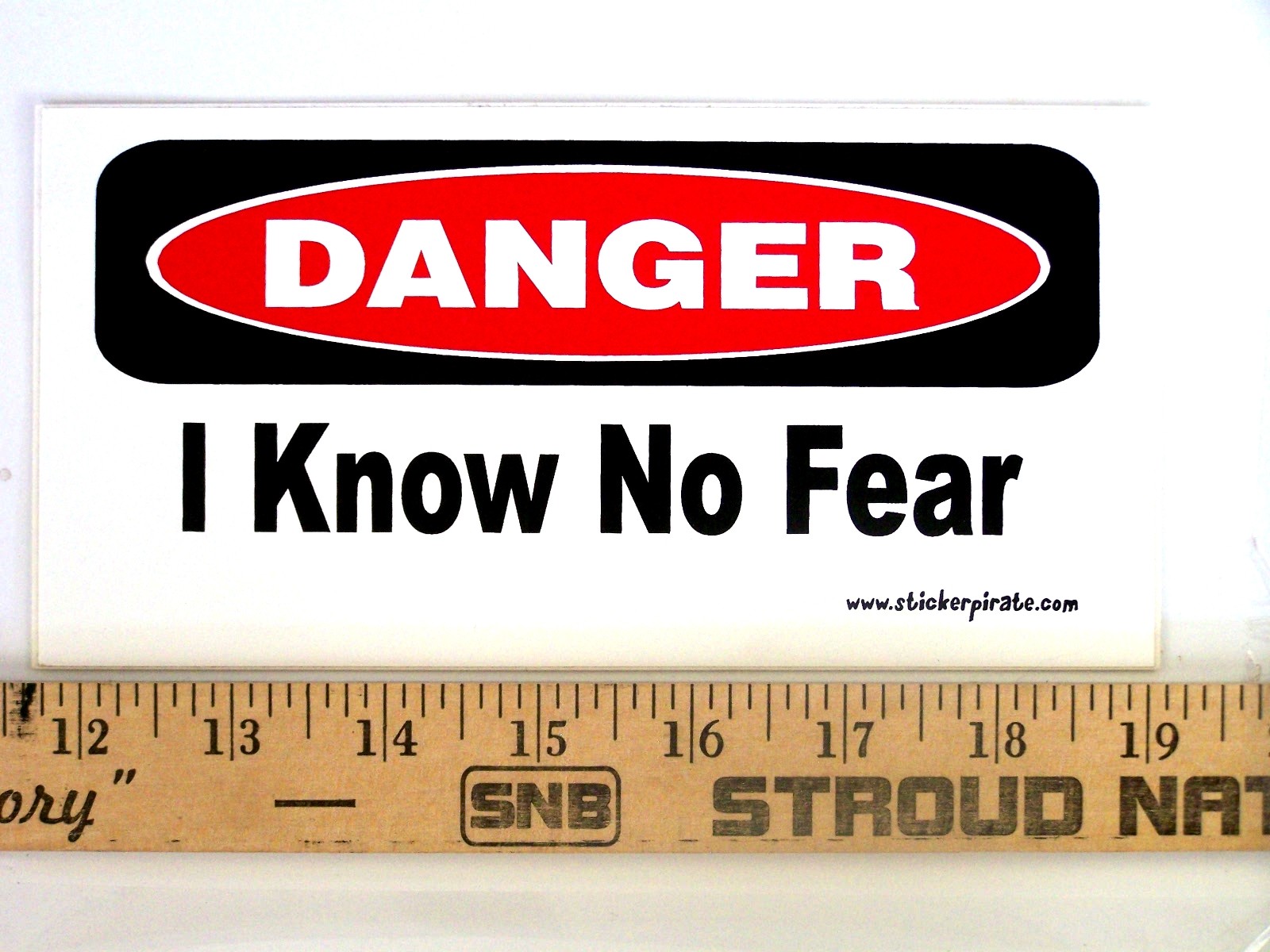 * Magnet * Danger I Know No Fear Magnetic Bumper Sticker | eBay