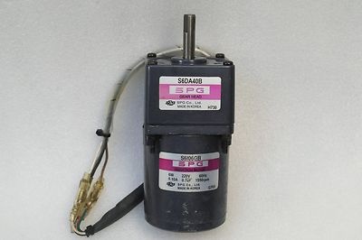 SPG SUNGSHIN INDUCTION MOTOR S6I06GB, GEARHEAD REDUCER S6DA40B FREE ...