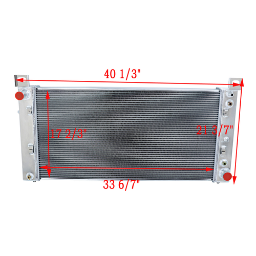 3 Row Aluminum Radiator For 1999-2014 Chevy Silverado GMC Sierra Tahoe ...