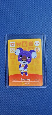 Sydney #377 Animal Crossing Amiibo Card Series 4 NEVER SCANNED ...