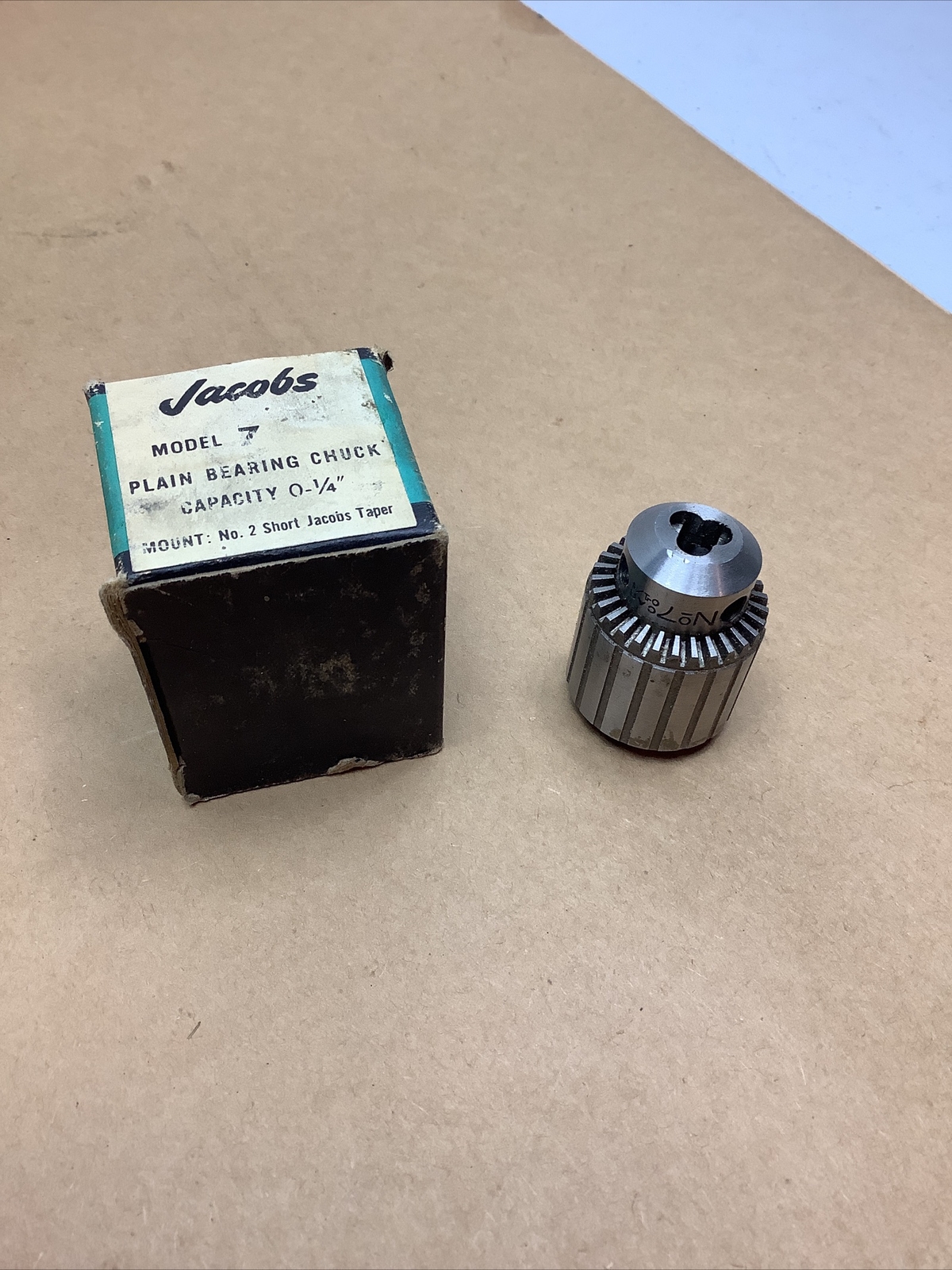 (1) New Jacobs USA Made 1/4" HEAVY DUTY Drill Chuck No.2JT Mount Model ...