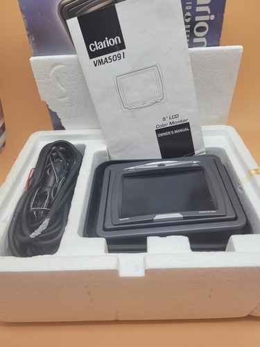 Clarion Pro Audio VMA5091 CeNET 5" Headrest Mount Color LCD TV Monitor ...