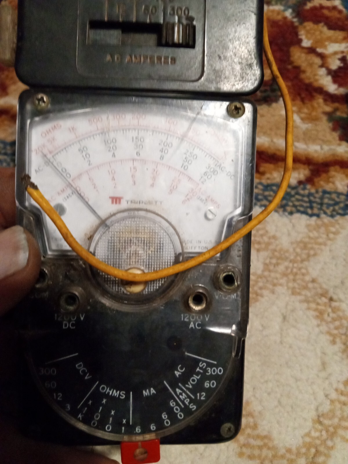 Vintage Triplett Model 310-C Type 1 Multimeter & Attachable Model 10 ...