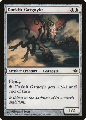 MTG Magic the Gathering Darklit Gargoyle (7/147) Conflux LP | eBay