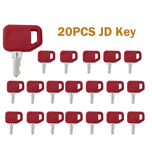 20 Ignition Key For John Deere Multiquip Equipment AR51481, AT195302 ...