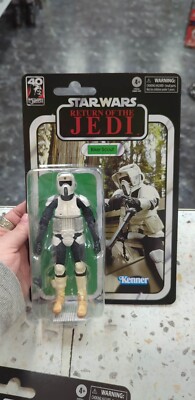 Star Wars ROTJ 40th Anniversary Biker Scout The Black Series Nice New ...