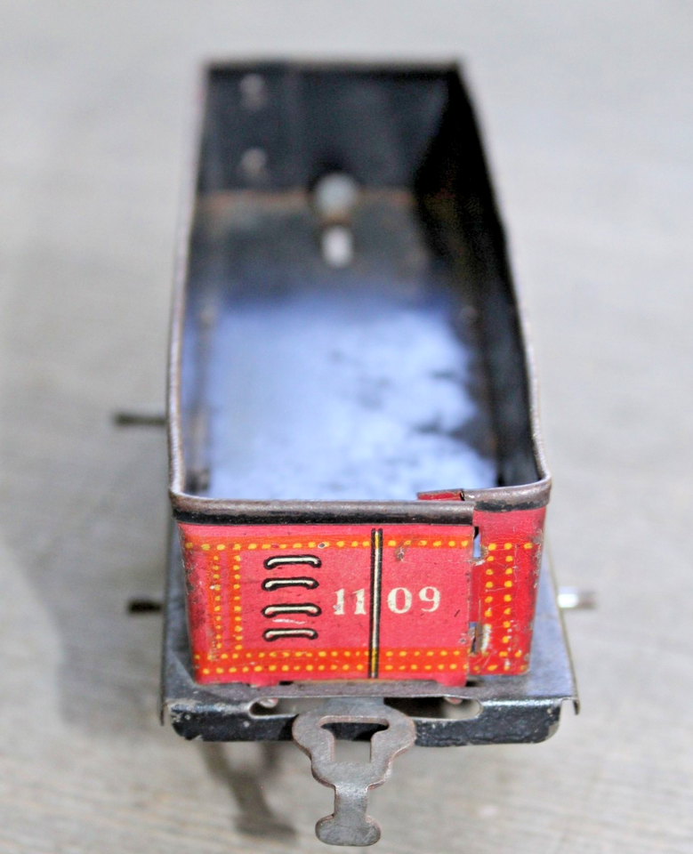 American Flyer Prewar O Gauge #1109 Sand Car Red Winged Gondola Car b2 ...