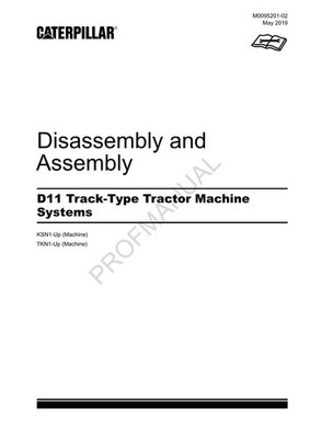Caterpillar D11 Track Type Tractor Machine SYSTEM Manual Disassembly ...