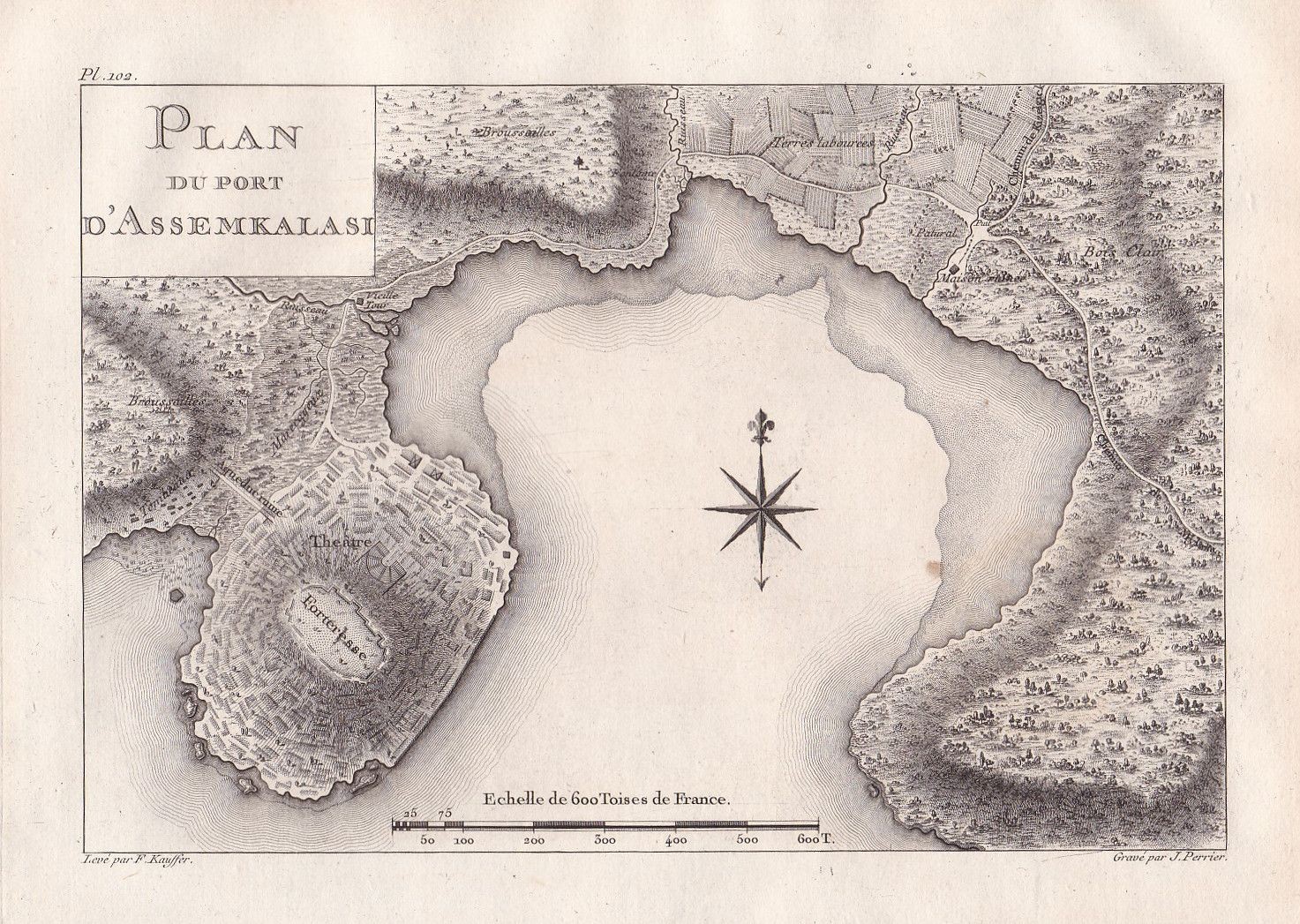 Iasos Caria Kiyikislacik Mugla Province Turkey Card Map Choiseul 150915 ...