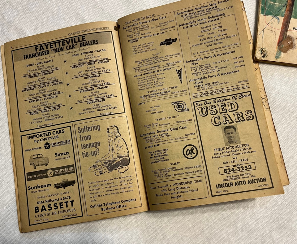 VTG 1966 & 1967 TELEPHONE DIRECTORIES / PHONE BOOK / YELLOW PAGES | eBay