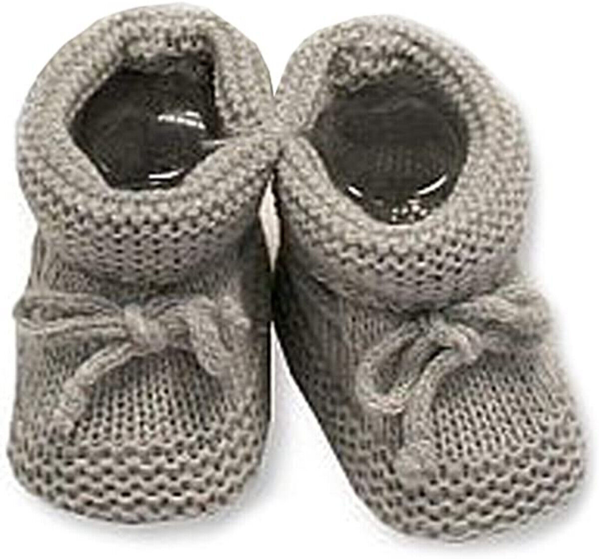 Newborn Baby Booties Knitted Tie Up Bootees Boy Girl Blue Pink White 0 ...