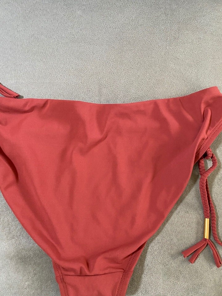 Robin Piccone Women's Ava Braided Loop Tie Side Bikini Bottom Size ...