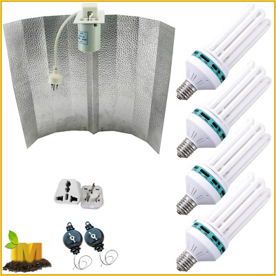 4x 130w CFL Grow Light 2700k 6400k 14000k 25000k Hydroponics Grow Bloom ...