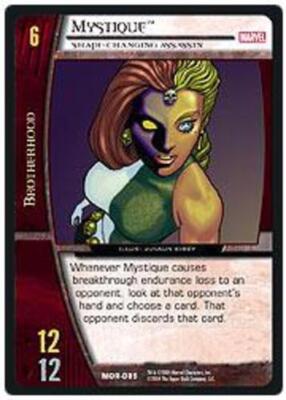 VS System: Mystique, Shape-Changing Assassin [Played] Marvel Origins ...
