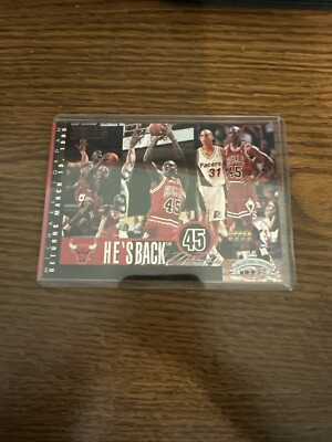 Michael Jordan 1995 Upper Deck He's Back Collector's Edition Jumbo Card ...
