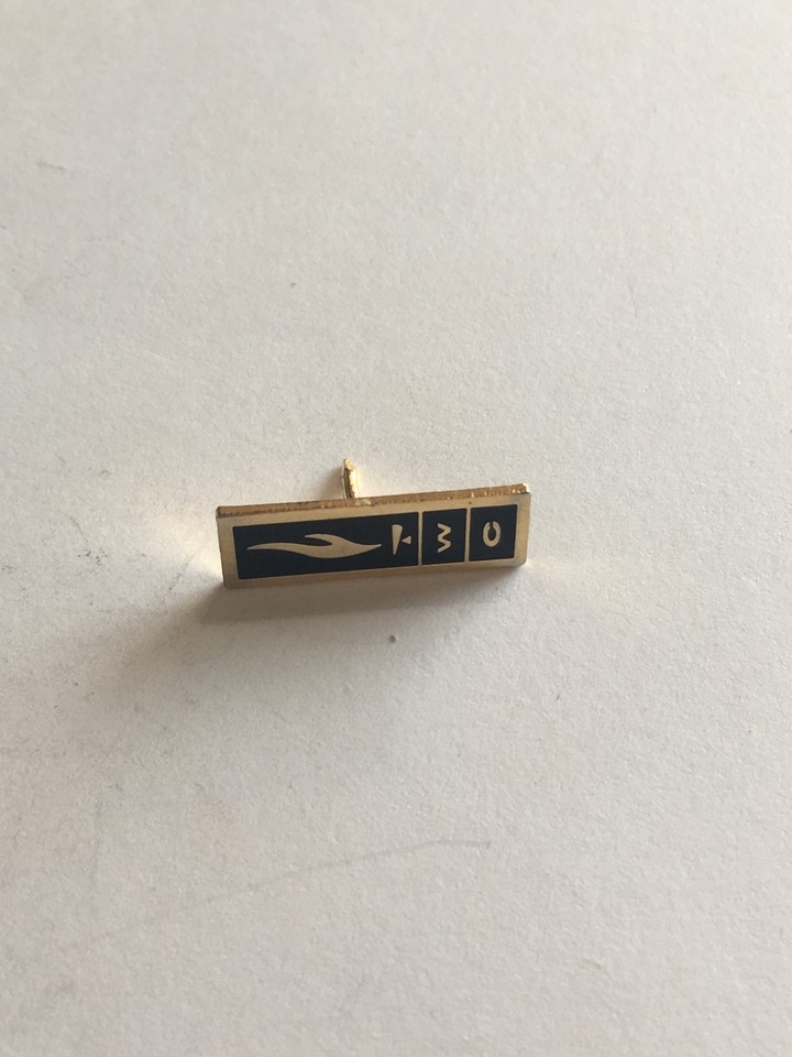 Tie Tac Lapel Pin Vintage TWC Flame Logo Small Mystery HELP Brass Tone ...