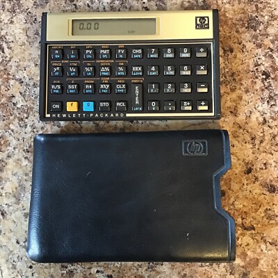 Vintage Hewlett-Packard HP 12C Financial Calculator Gold TESTED | eBay