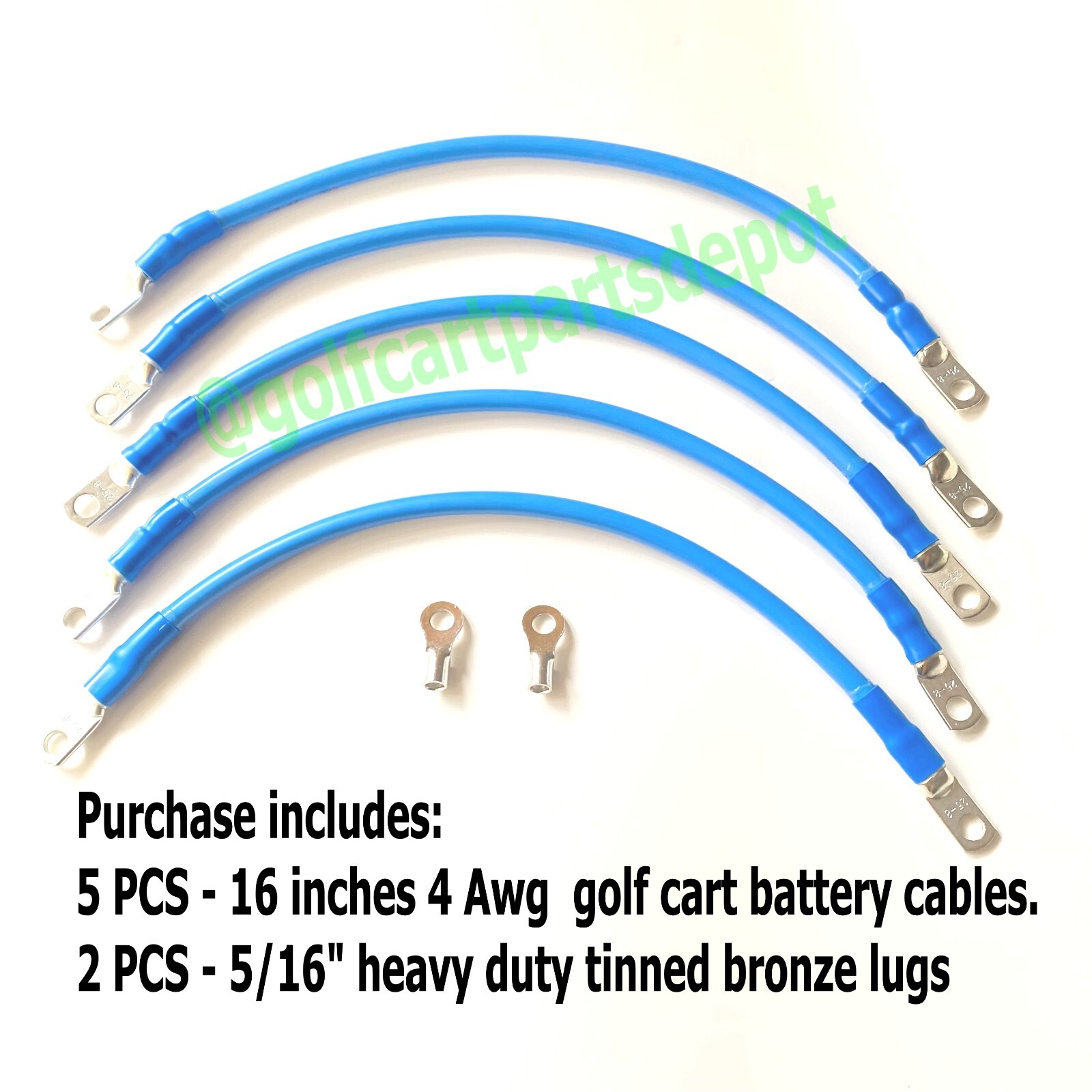5pc-Golf Cart Battery Cables Set for Yamaha G2 G8 G9 36V Cart Parts ...