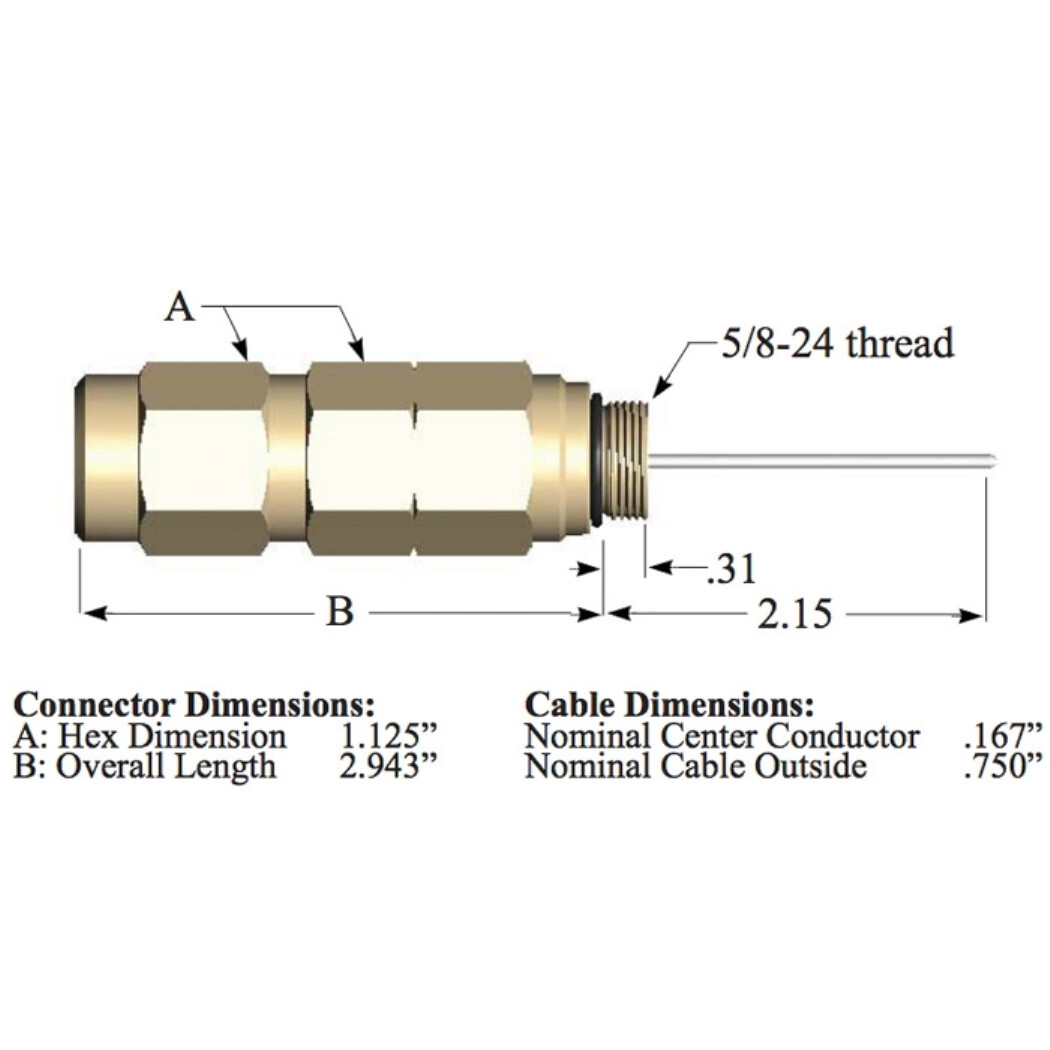 PP750P3 PPC Hardline 2pc Pin Connectors for .750 P3 Cable | eBay