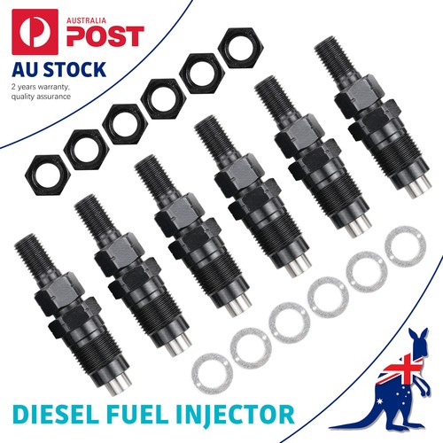 6x DIESEL FUEL INJECTOR SET SUITS TOYOTA LANDCRUISER 1HZ 70 & 80 series ...
