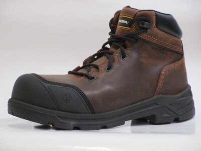 Terra Men's Vertex 6000 Composite Toe Safety Boots Brown, Size 8.5 M US ...