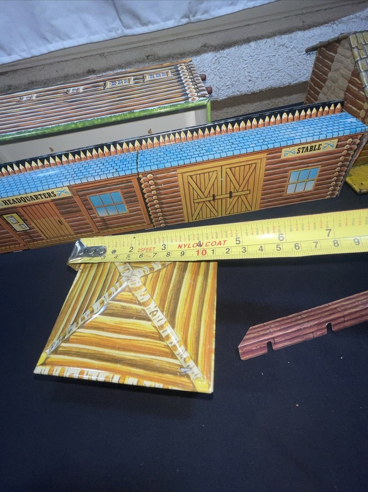 MARX TIN LITHO U.S. CAVALRY HEADQUARTERS BUILDING Lot Of 5 | eBay