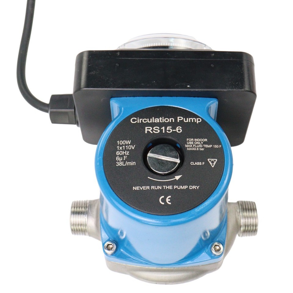 110V Circulation Pump w/ Timer 10 GPM Hot Water Recirculating Pump for ...
