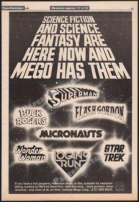 MEGO ACTION FIGURES - Original 1977 Trade AD / poster _ Superman ...