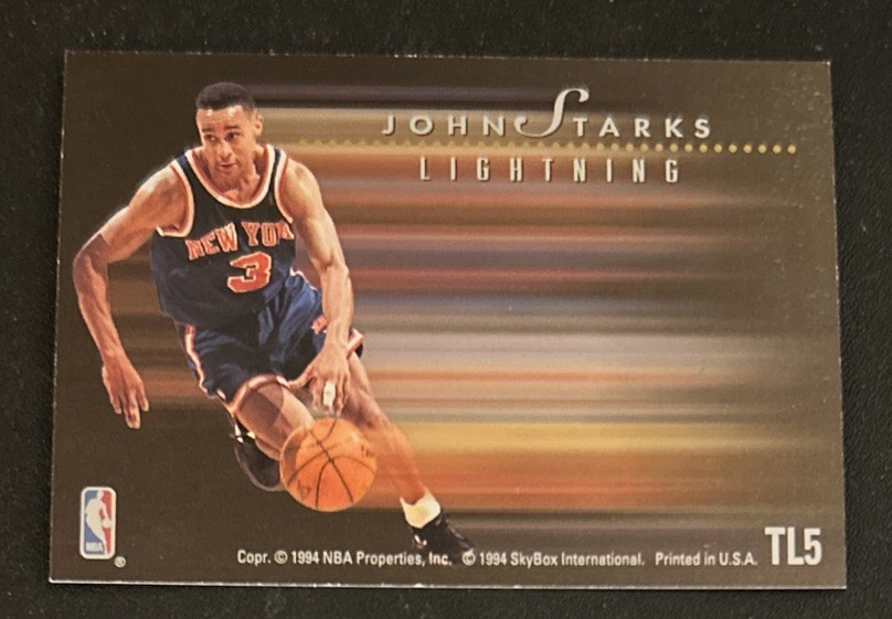 1993-94 Skybox Premium Patrick Ewing John Starks Thunder & Lightning ...