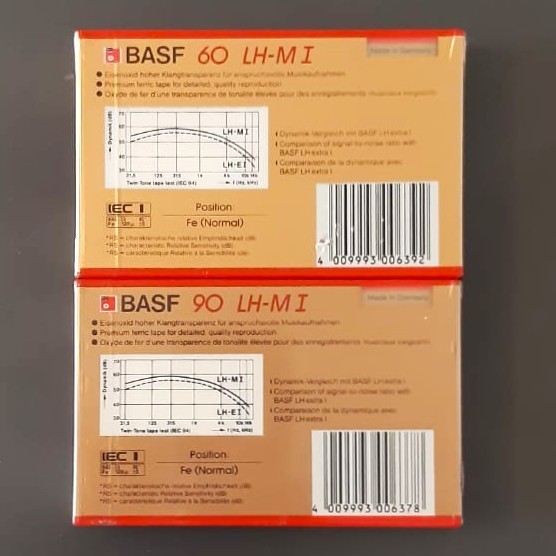 Audio Cassette Basf LH Maxima I 60 e 90 - Lotto 2 Musicassette ...