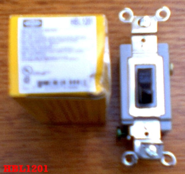 Hubbell HBL1201 Switch Brown Nylon Toggle Series 1200 for sale online ...