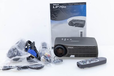 INFOCUS LP70+ Ultra Portable Projector Bundle w/ Remote 1,400 Lumen 50 ...