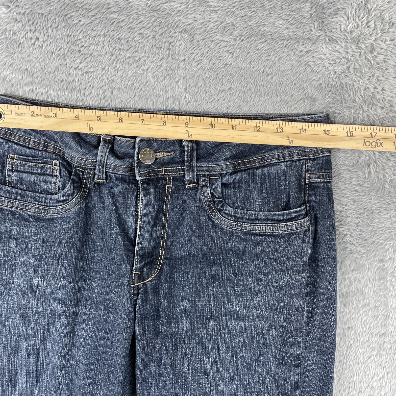 Riders By Lee Jeans Womens Petite Sz. 10P Blue Bootcut Denim Pants ~26. ...