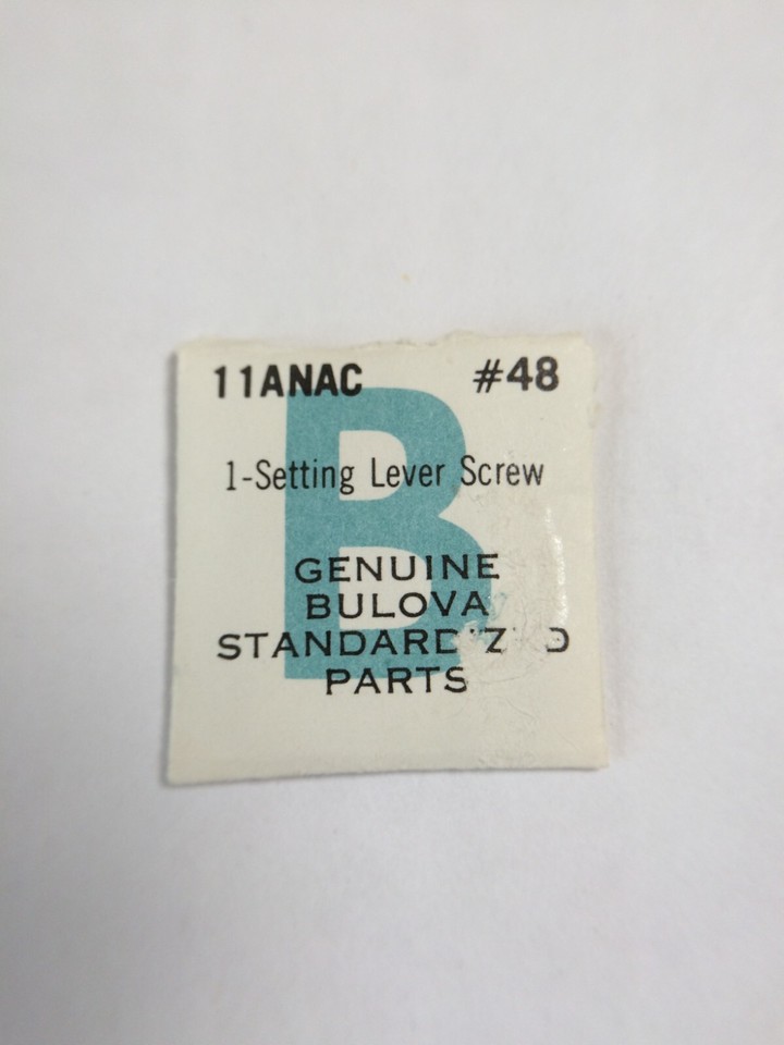 Bulova Misc. Parts 11ANAC, 11AC, 11AF, 11AFAC, 12EBA, 1000.10, 2500.10 ...