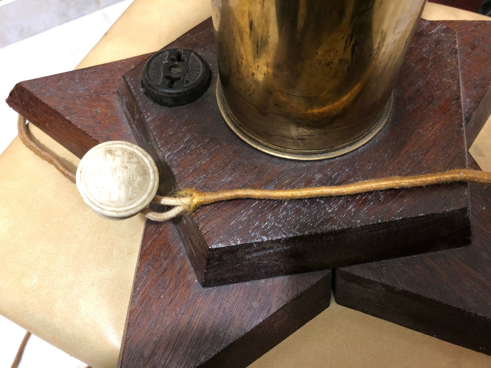 WW1 Freemason Masonic Lamp 1915 Artillery Shell Trench Art SUPER RARE ...