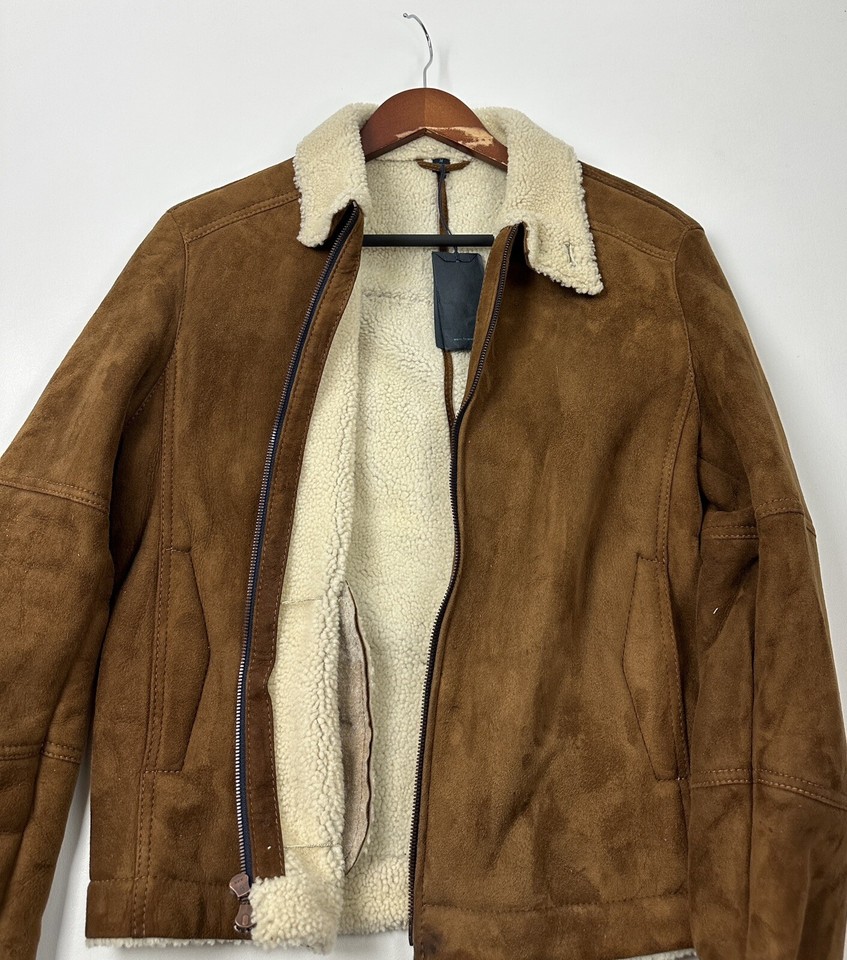 Faconnable Genuine Shearling Men's Bomber Jacket Size M RETAIL $2250 ...