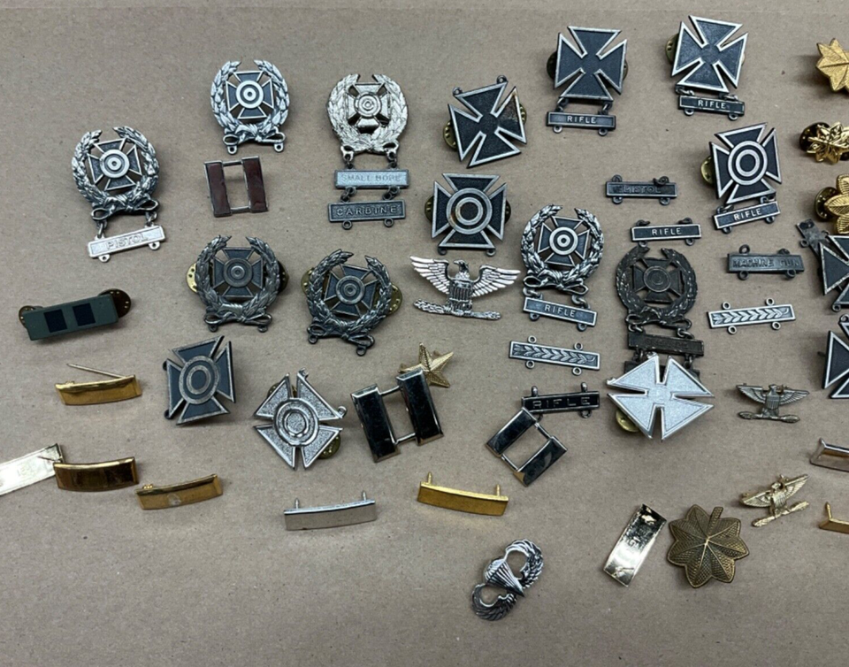 RANDOM LOT MILITARY COLLECTOR POST WW2 MEDAL BADGE AWARD PINS NOT ...