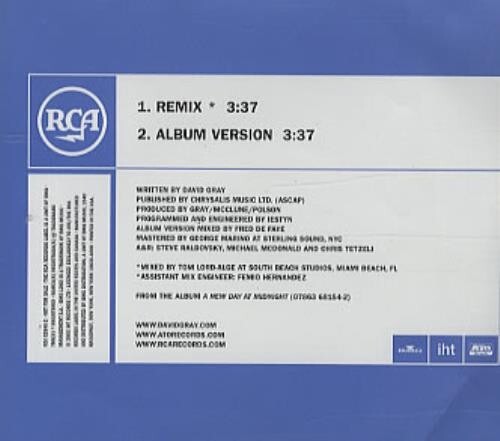 David Gray– Caroline (CD, Single Promo) Near Mint | eBay