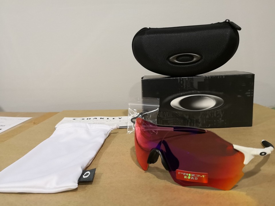 NEW Oakley EVZero Range Sunglasses Matte White / Prizm Road Lens ...