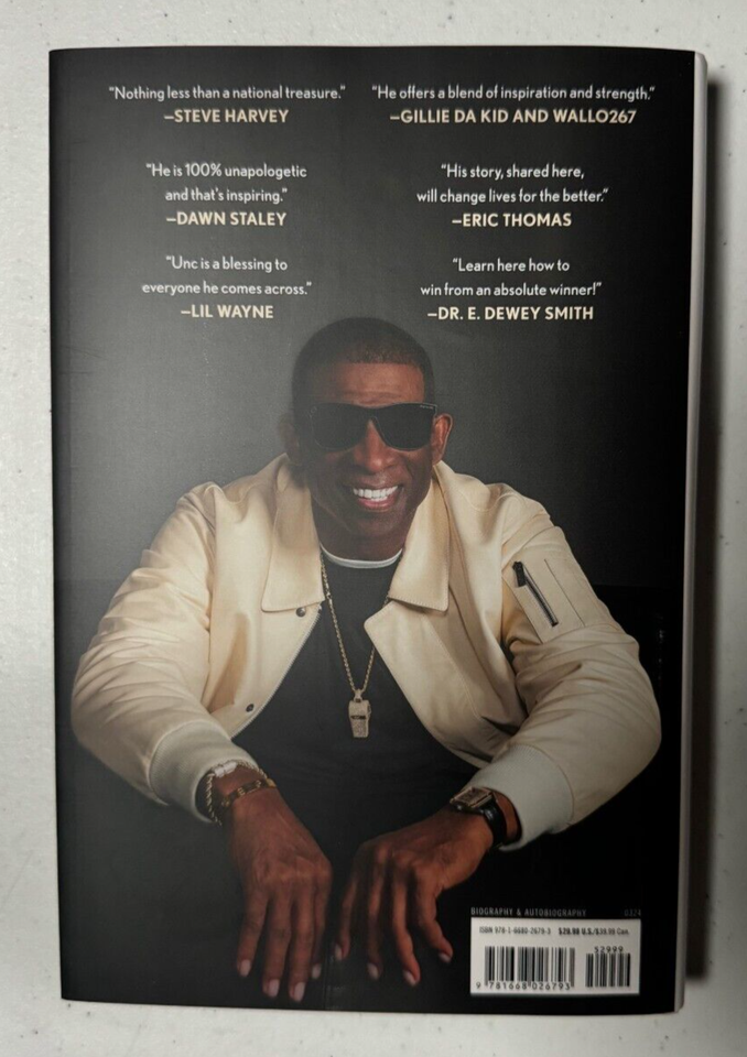 Deion Sanders Signed 1st Edit Hardcover Book Elevate and Dominate 21 ...