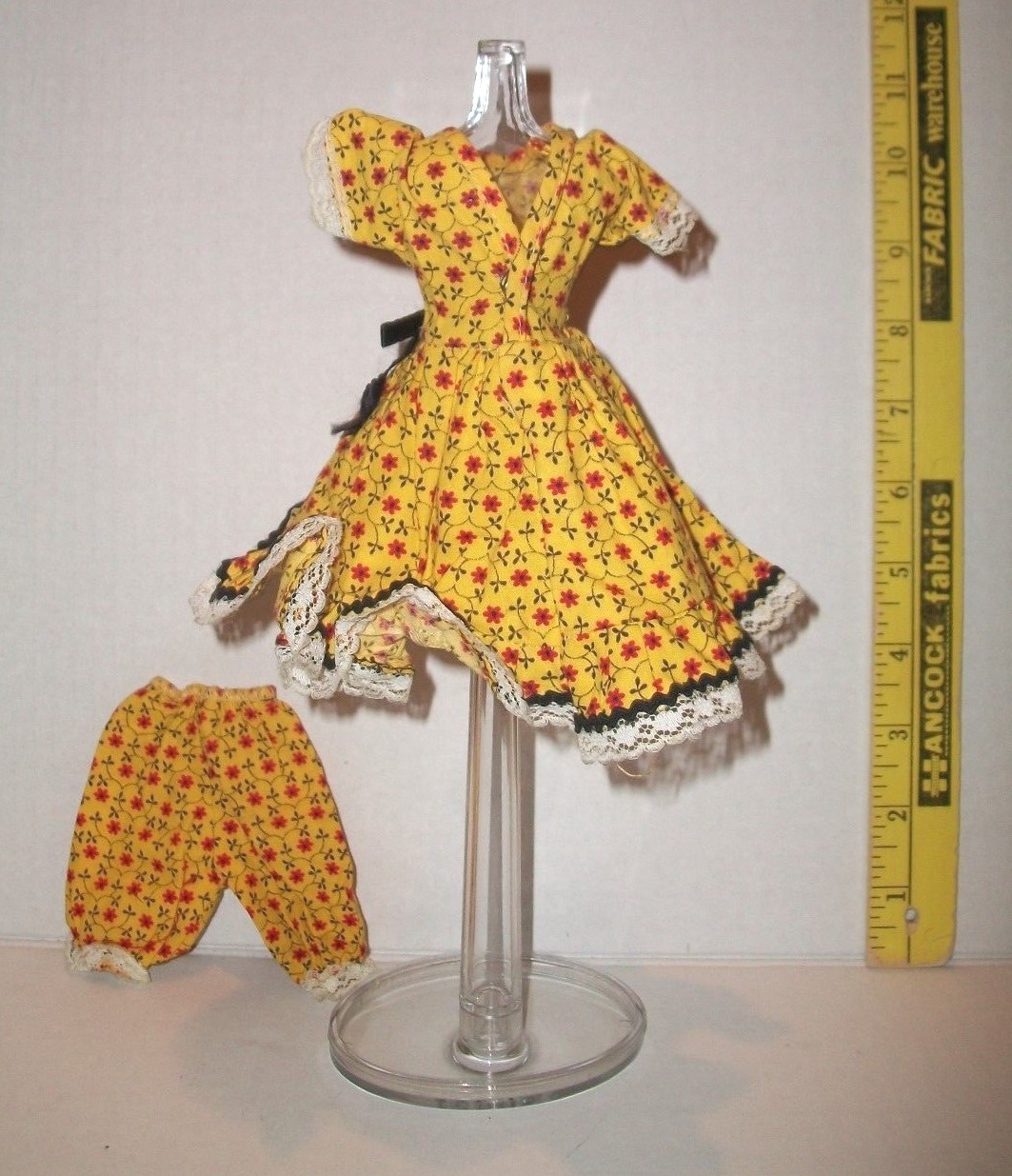 VINTAGE ELLIE MAY ELLY MAY CLAMPIT DRESS PANTALOONS 1960S FOR 1/6 ...