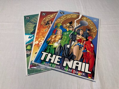 JLA the Nail 1-3 NM to VF+ 9.4 to 8.5 David Farmer Complete Series 1998 ...