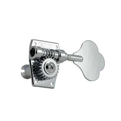 Grover 142C4 Vintage Bass Machine Heads 4 In-Line, Chrome | eBay