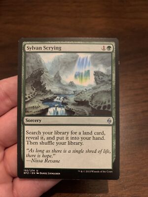 MTG Sylvan Scrying Battle for Zendikar 192/274 Regular Uncommon | eBay