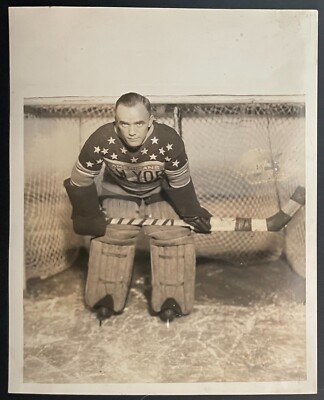 1929 New York Americans Roy Worters Vintage Type 1 Photo NHL HOF | eBay