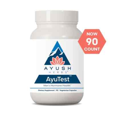 Ayush Herbs Ayu-Test (Purush) - Circulatory - 90 Vege Capsules - 06/ ...
