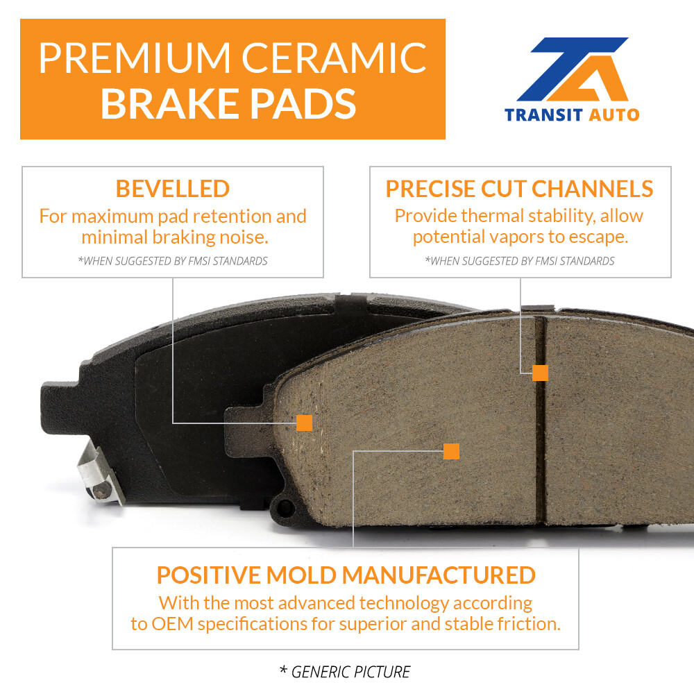 Front Ceramic Brake Pad For INFINITI G37 Q50 Nissan 370Z Q60 M37 Q70 ...