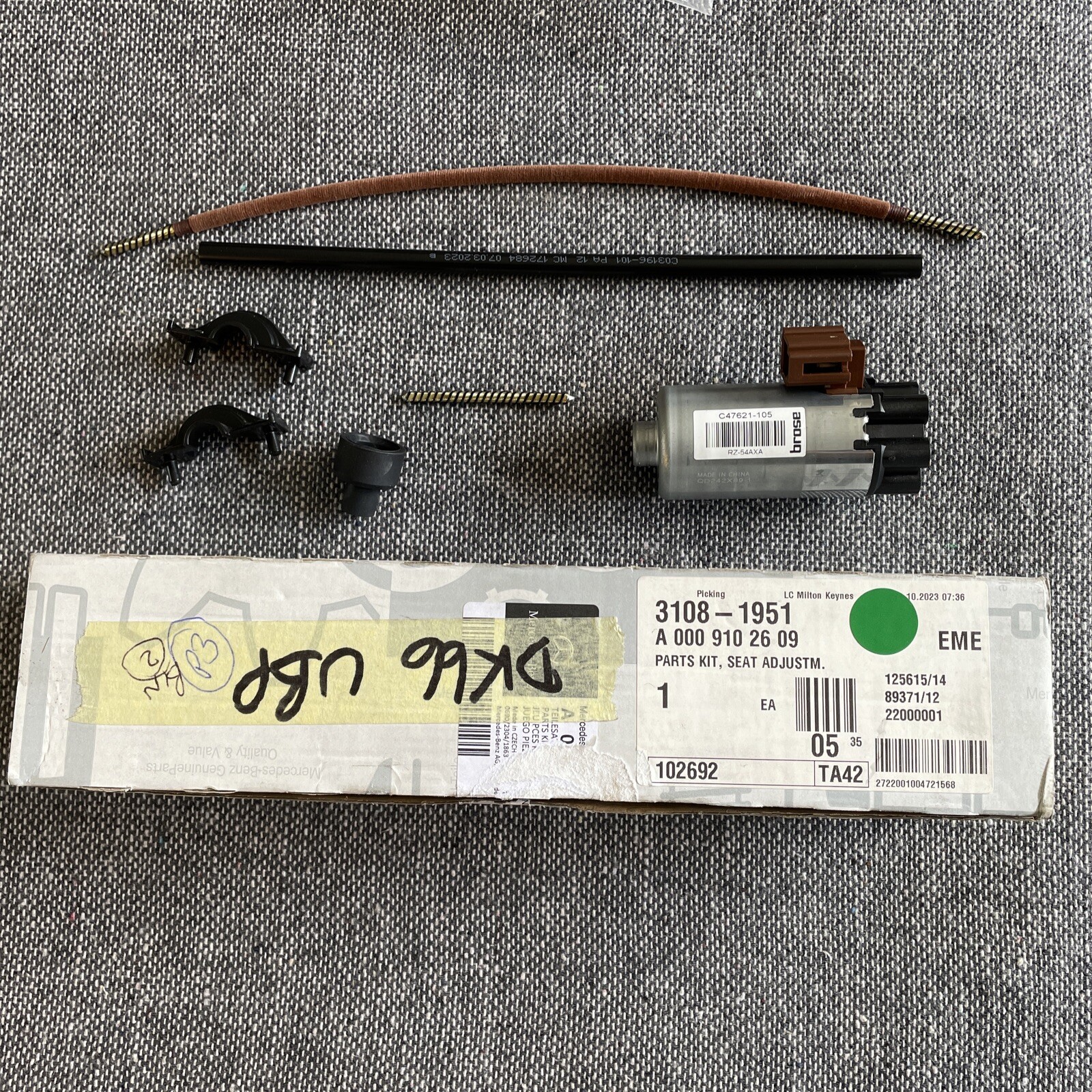 OEM MB C W205 Front Seat Horizontal Adjustment Motor A0009102609 ...