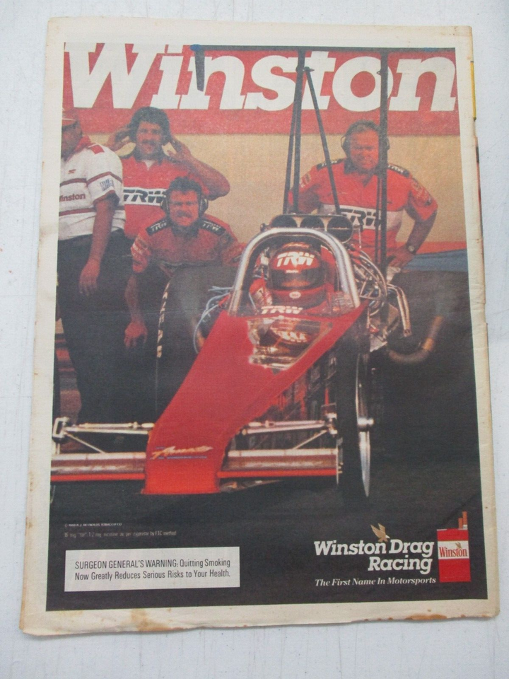 NATIONAL DRAGSTER MAGAZINE JANUARY 27, 1989 WINSTON DRAG RACING CASTROL ...